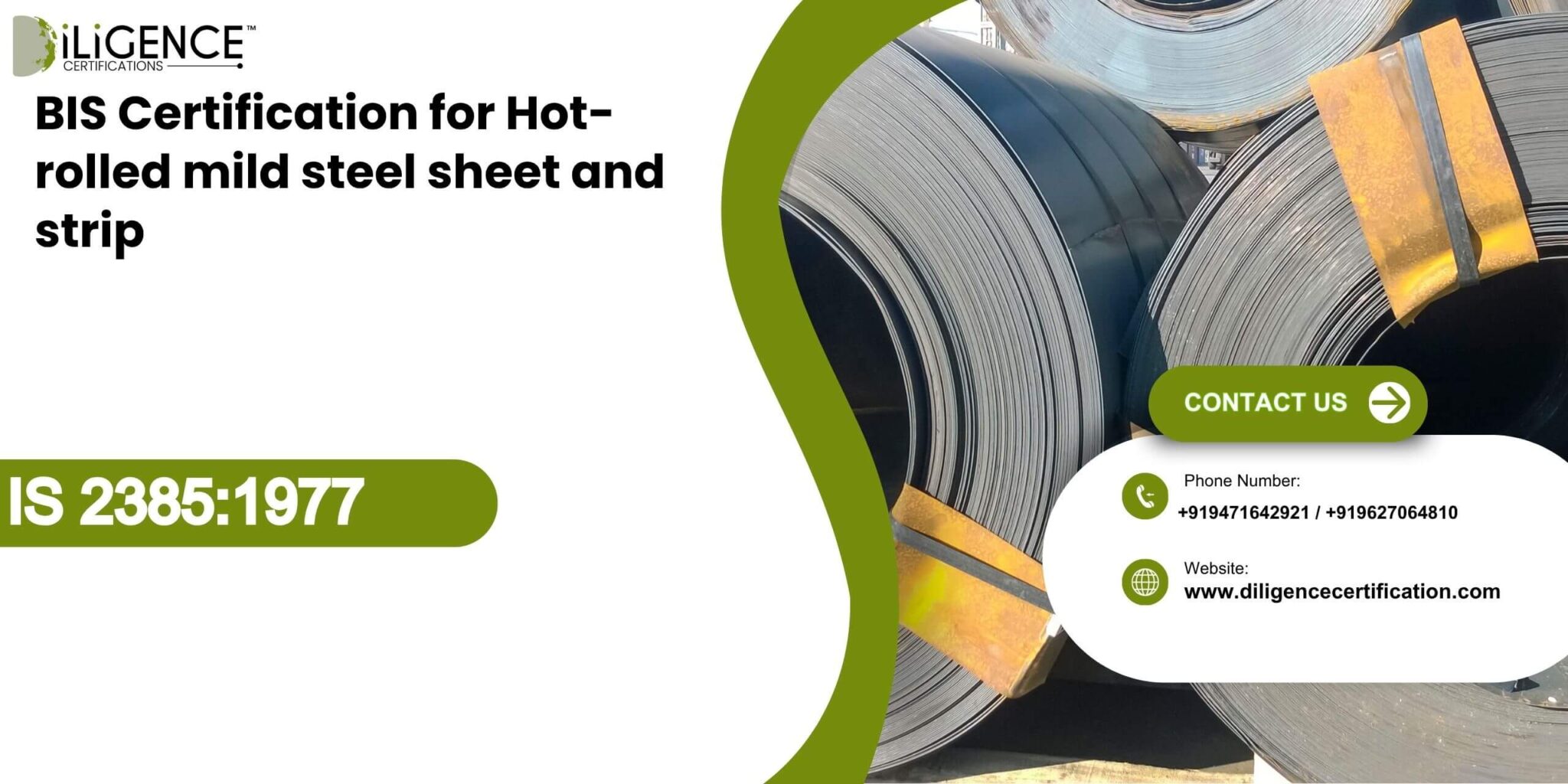BIS Certification For Hot-rolled Mild Steel Sheet IS 2385 Safe